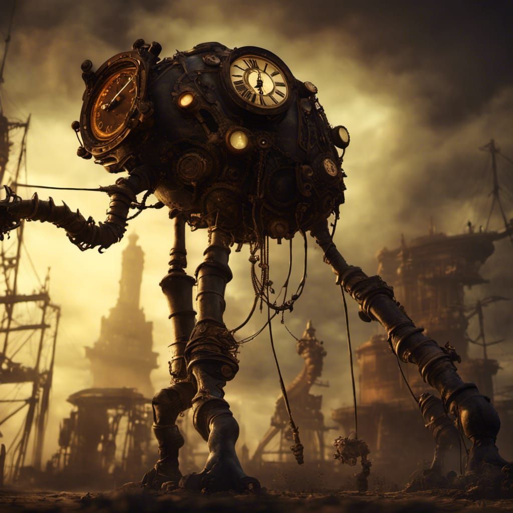 Clockpunk Monstrosity - AI Generated Artwork - NightCafe Creator