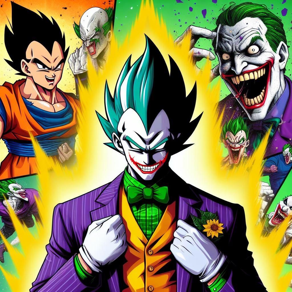 Vegeta & Joker Mashup 2 - AI Generated Artwork - NightCafe Creator