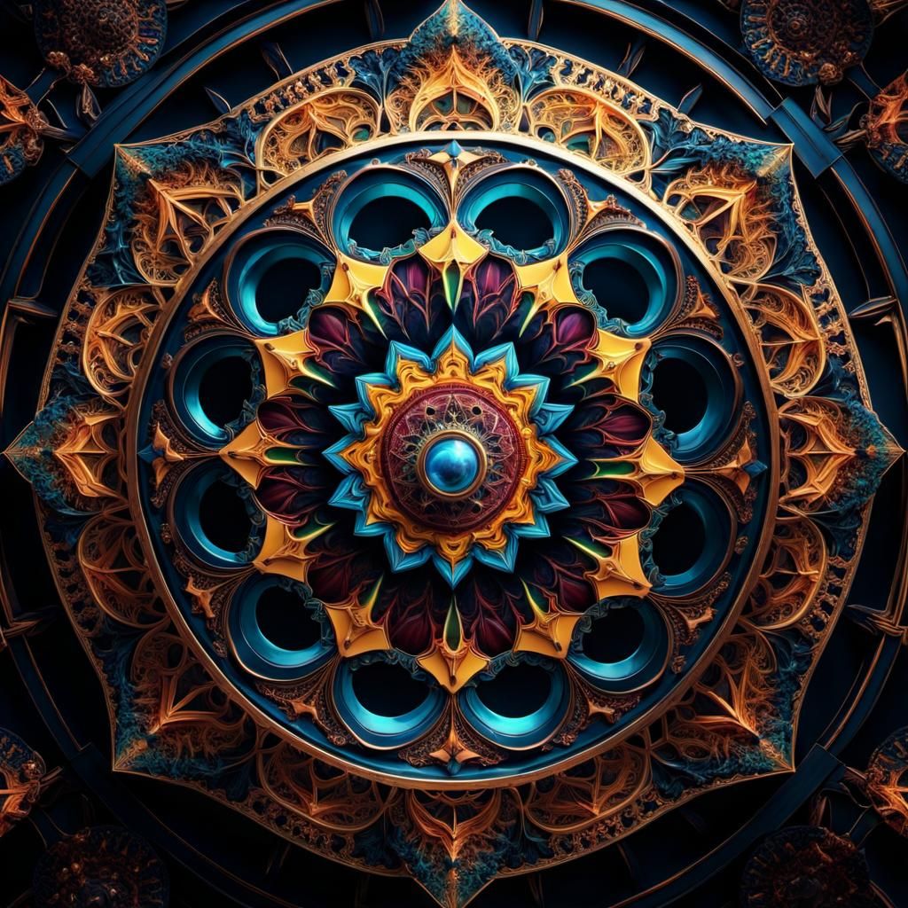Sacred Geometry - AI Generated Artwork - NightCafe Creator