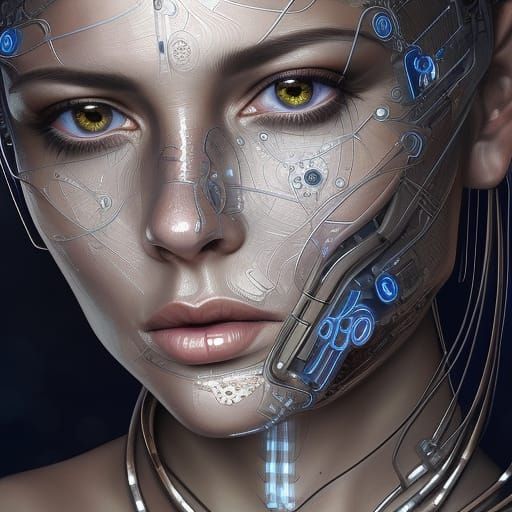 Tech Entwined - AI Generated Artwork - NightCafe Creator