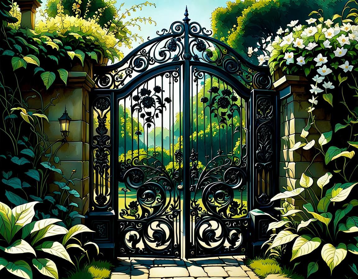 ChatGPT: garden landscape - AI Generated Artwork - NightCafe Creator