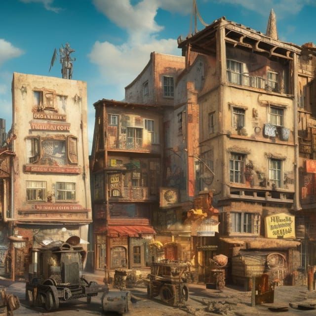 Crazy Town - AI Generated Artwork - NightCafe Creator