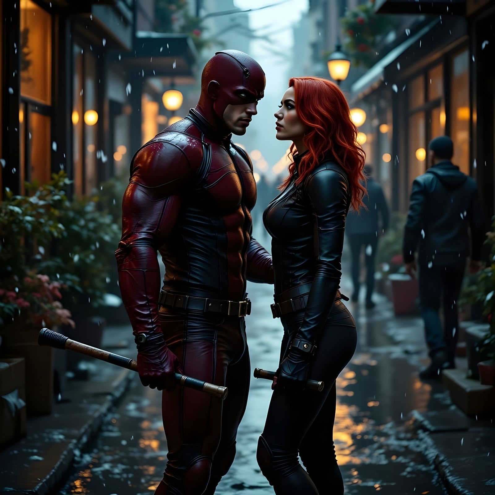 Daredevil & the Black Widow. - Noir-Inspired Superhero Duo i...