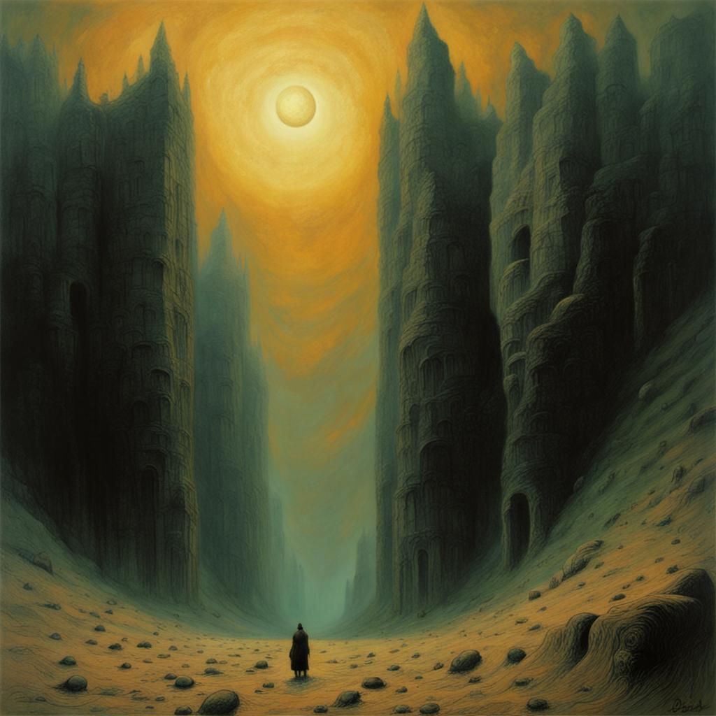 Colorado (by Zdzislaw Beksinski ) - AI Generated Artwork - NightCafe ...