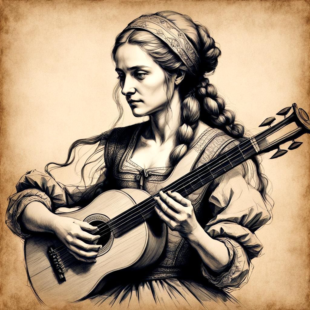 female bard - AI Generated Artwork - NightCafe Creator