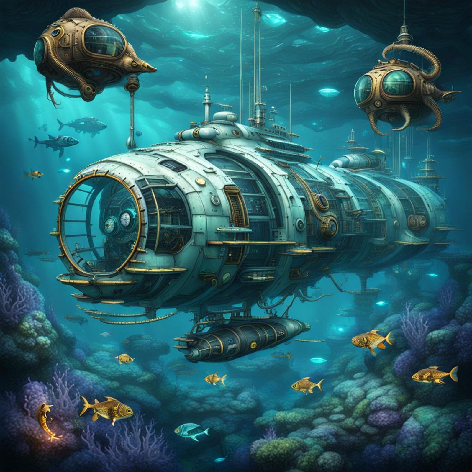 Undersea Station on Another Planet - AI Generated Artwork - NightCafe ...