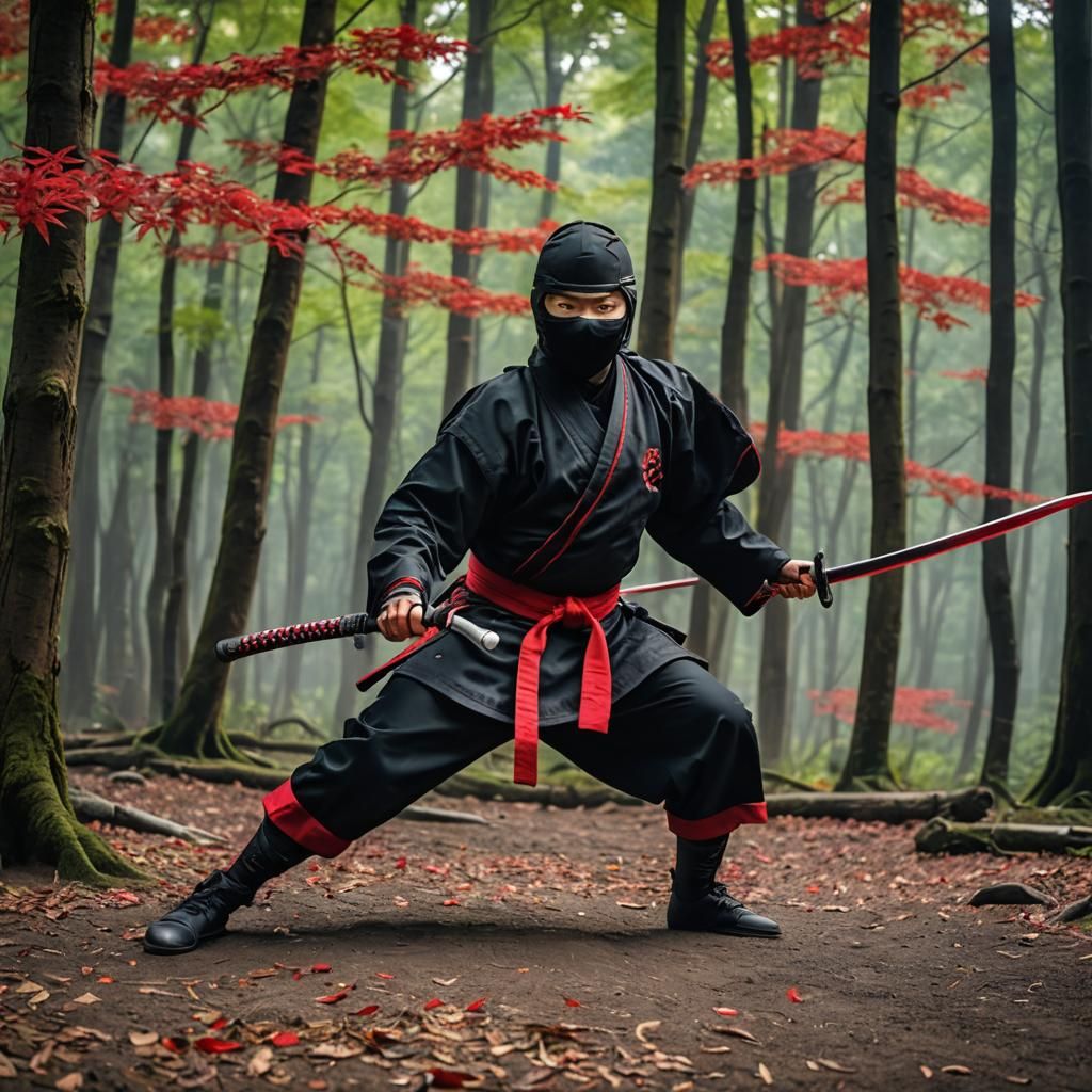 Forest ninja - AI Generated Artwork - NightCafe Creator