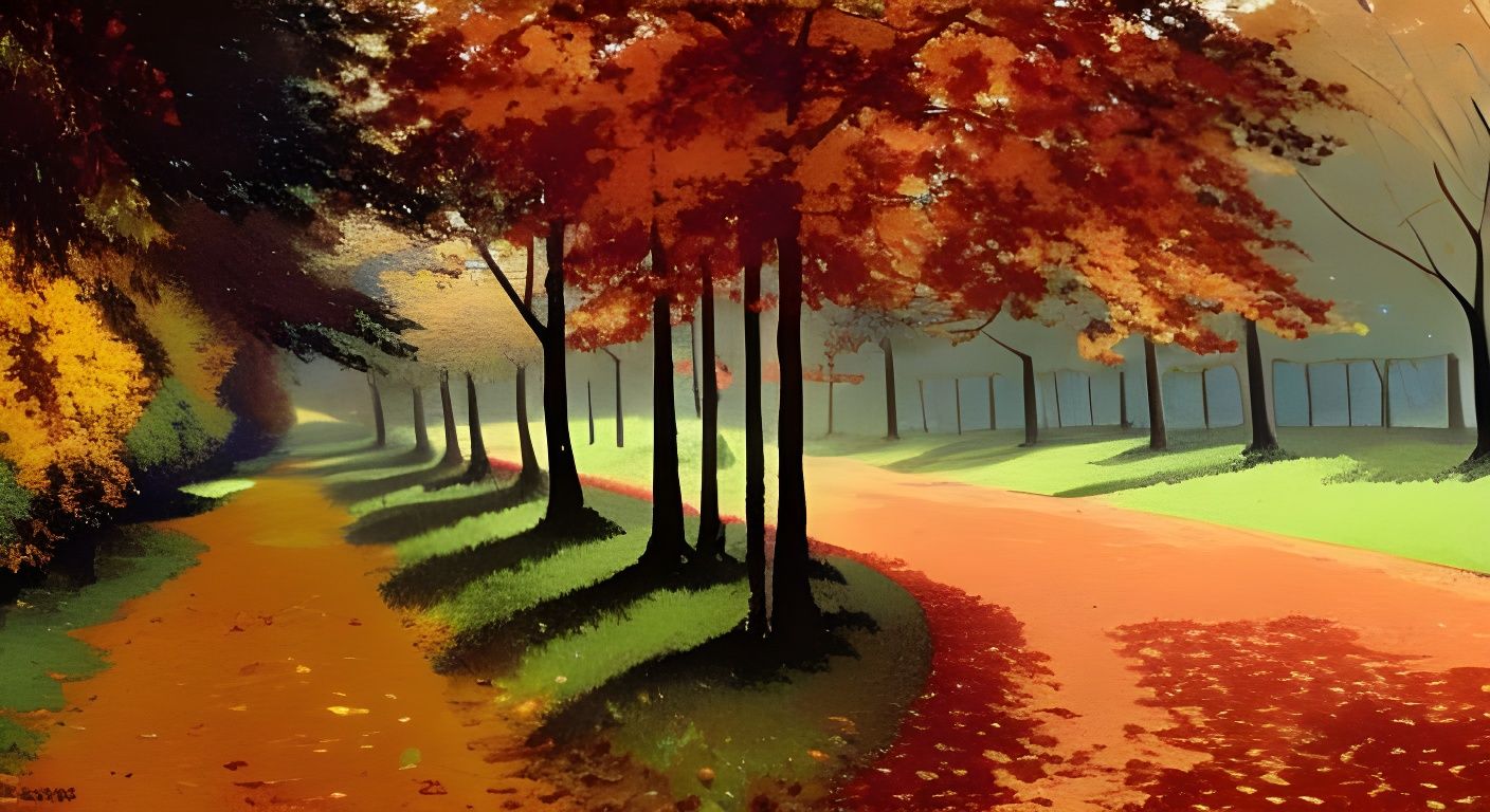 Autumnal Countryside Zen [Comic Book Illustration] - AI Generated ...
