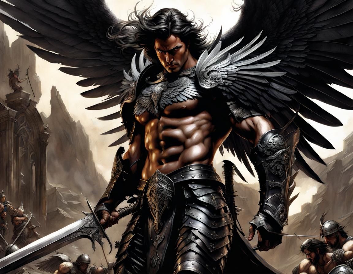 Fallen Angel - AI Generated Artwork - NightCafe Creator