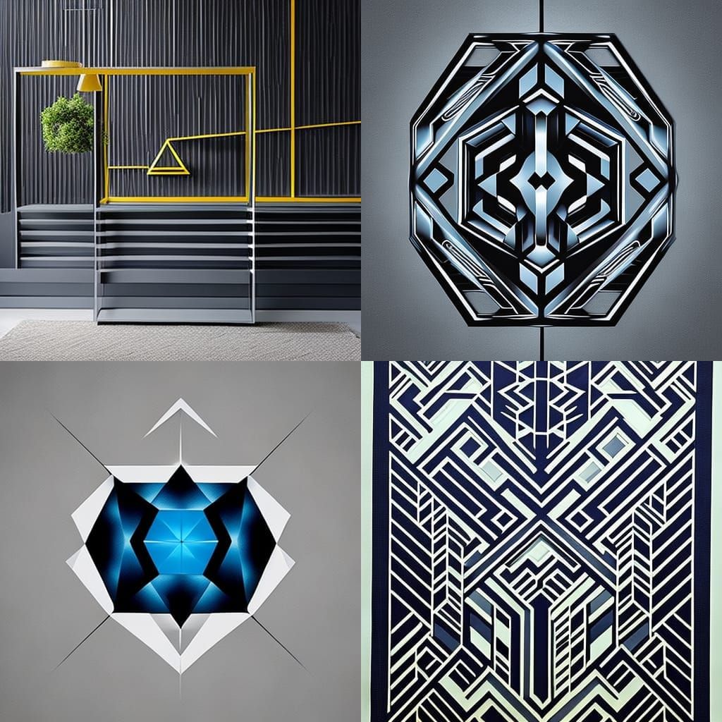 Geometric Art By Nilzero! - AI Generated Artwork - NightCafe Creator