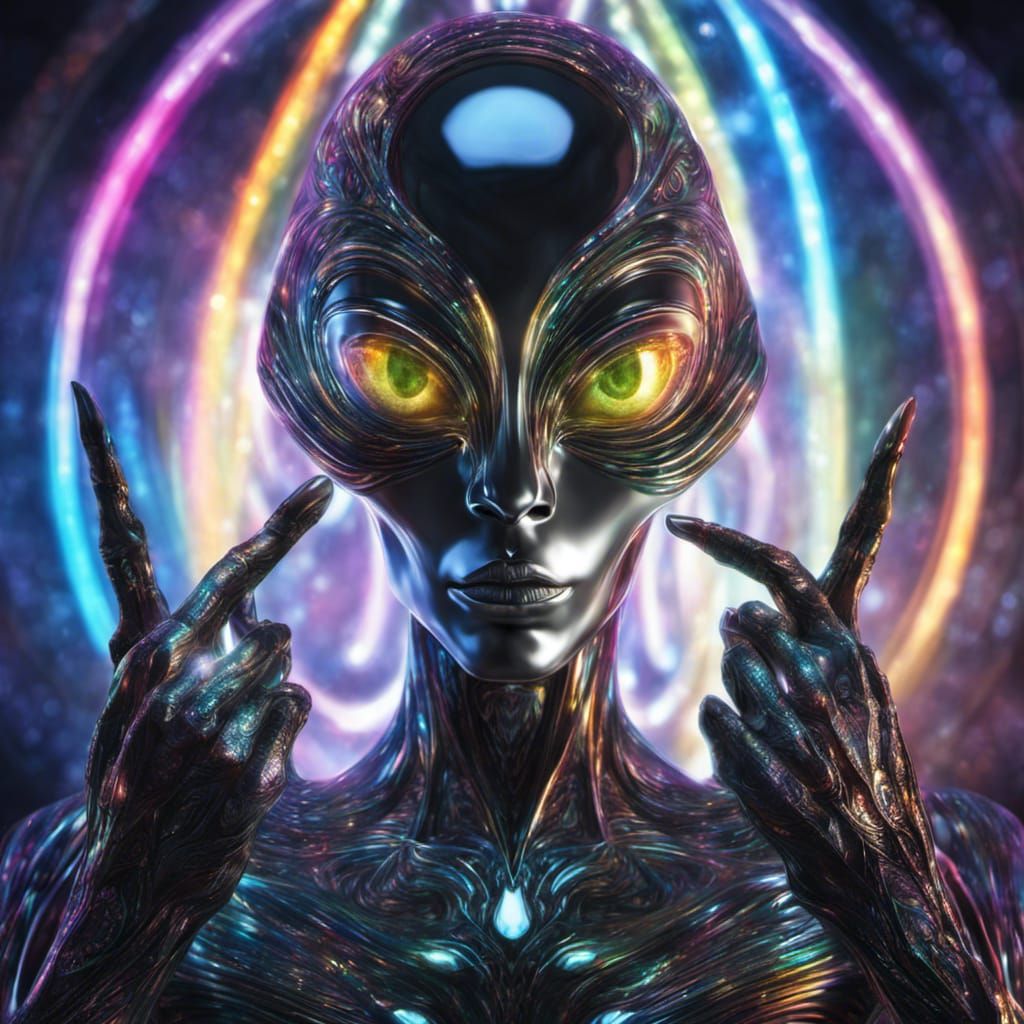 Peaceful Alien - AI Generated Artwork - NightCafe Creator