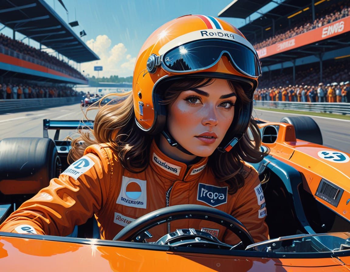 Racing Queen - Stunning 1970s Racing Queen in Action