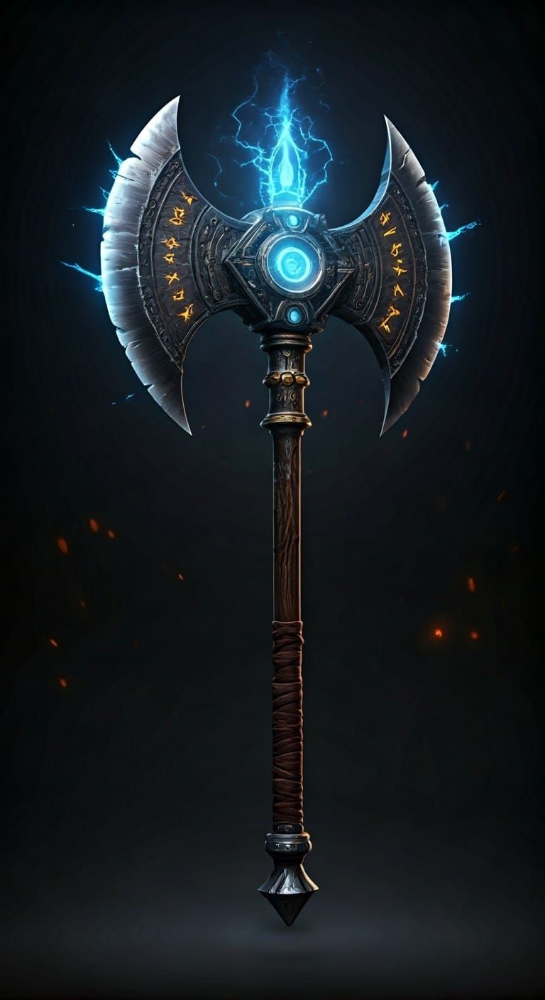 Manavore - Battle-Worn Arcane Axe: Manavore