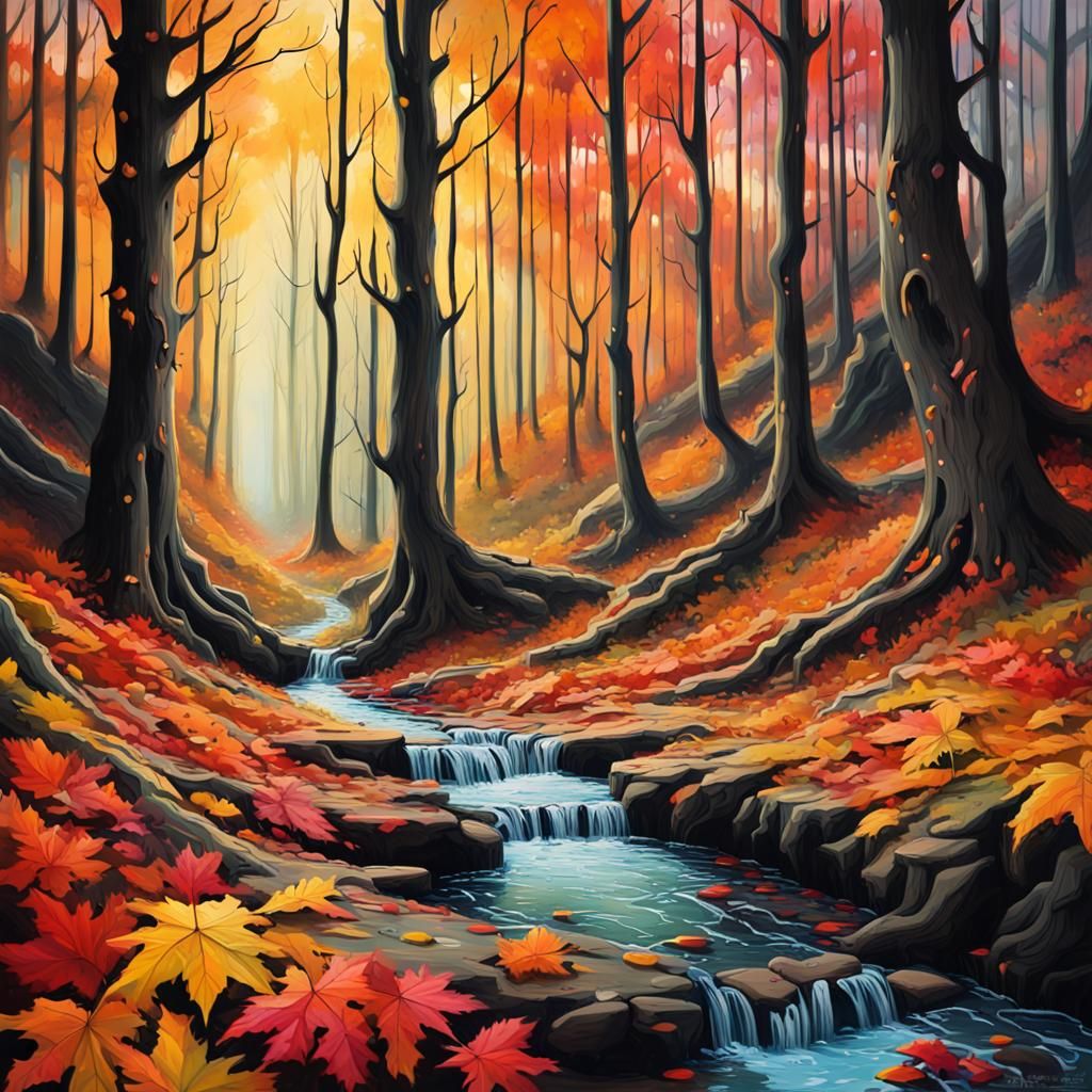 Autumn - AI Generated Artwork - NightCafe Creator