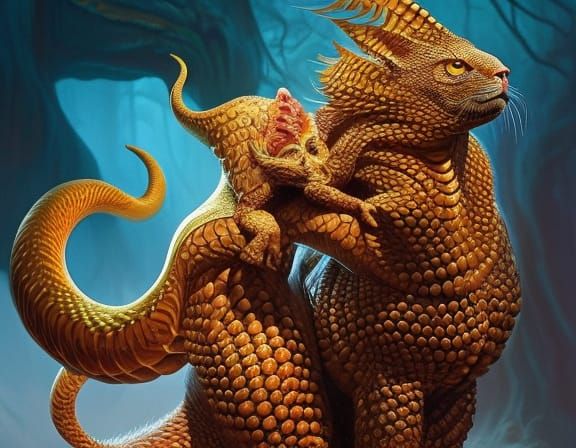 a new animal creation humanoid of a "woman 60% morphed with a leopard ...