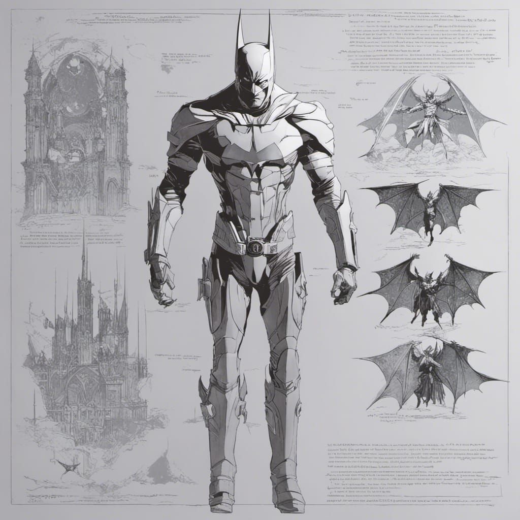 Schematic Series: Batman - Batman on Gargoyle: Dystopian Got...