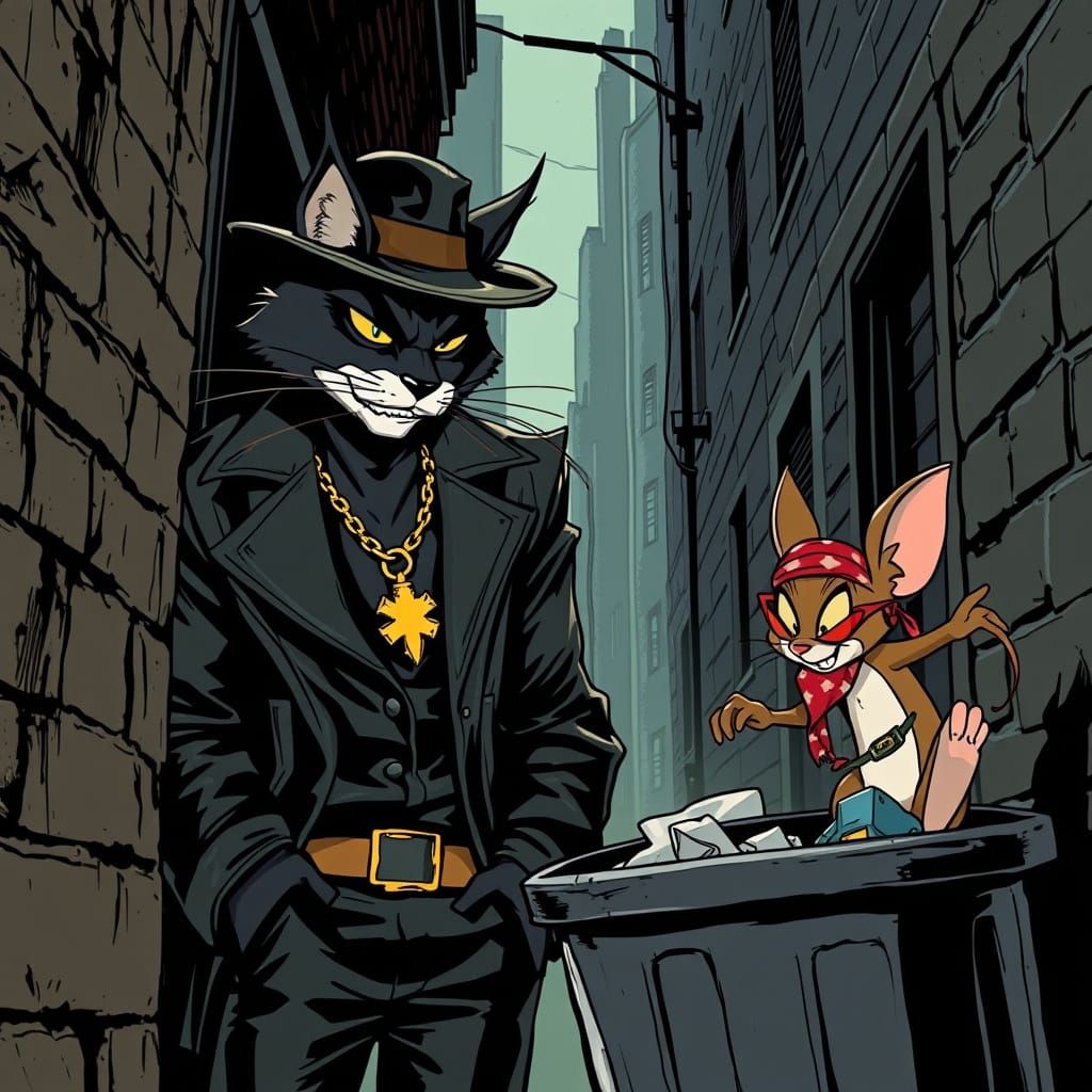 gangsta Tom and jerry - Gritty Urban Graphic Novel Tom a...