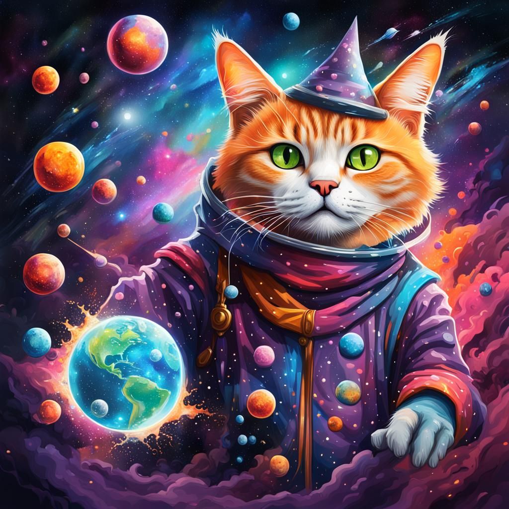 wizard cat - AI Generated Artwork - NightCafe Creator