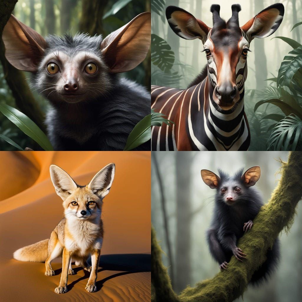 Animals in nature - Ultrarealistic Wildlife Portrait in Natu...