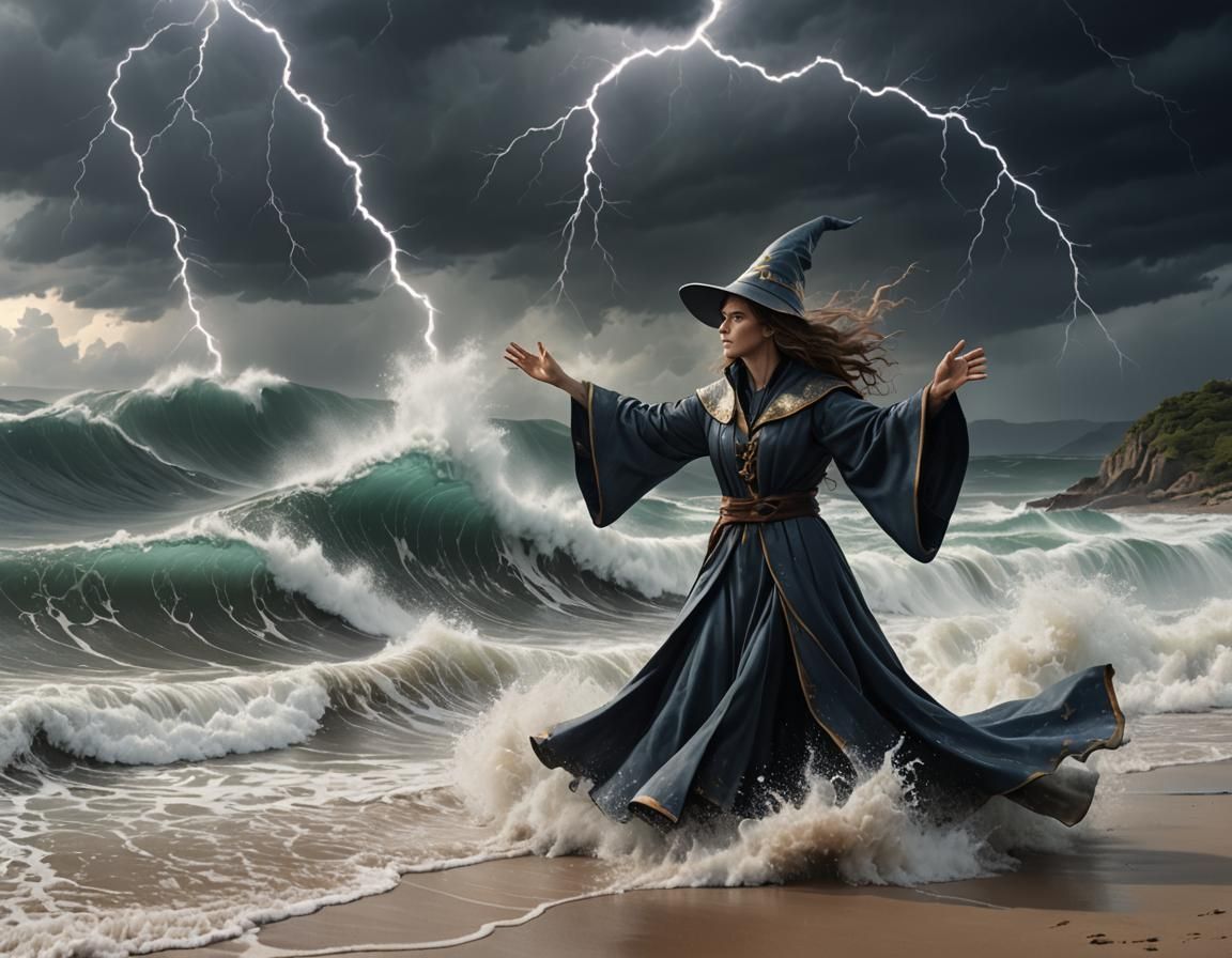 Witch of Weather 2 - AI Generated Artwork - NightCafe Creator