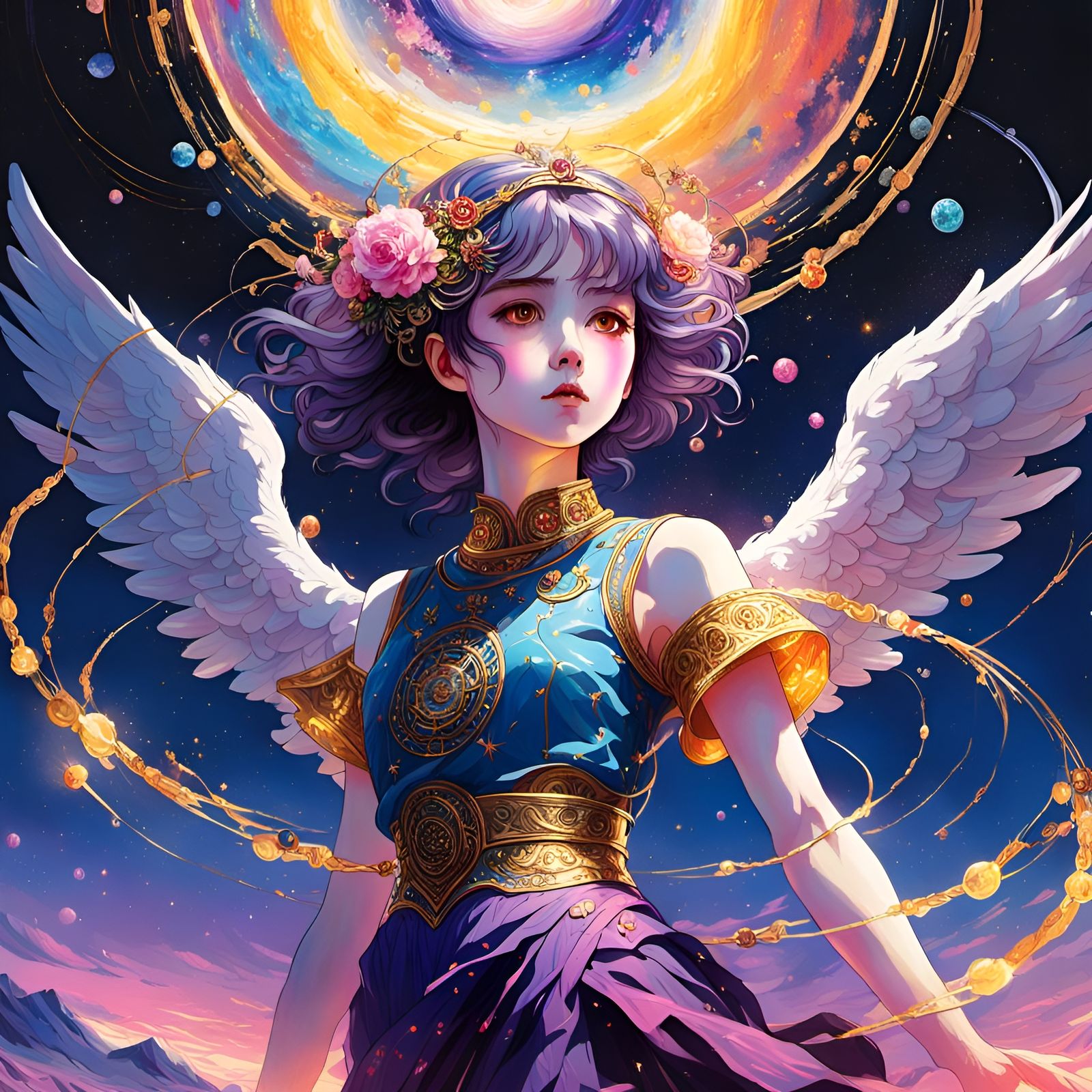 An Angel in Exhile Pino Daeni romanticism shin hanga detailed painting ...