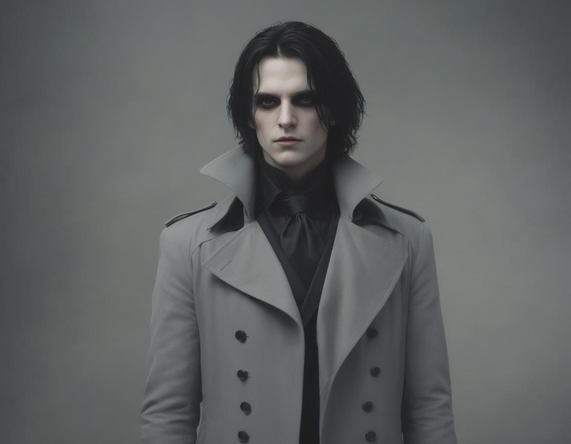 Stewart Townsend as the vampire Lestat, with Black hair goth makeup ...