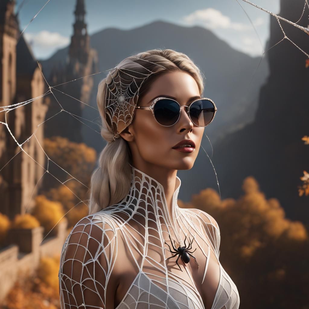 spider web woman - AI Generated Artwork - NightCafe Creator