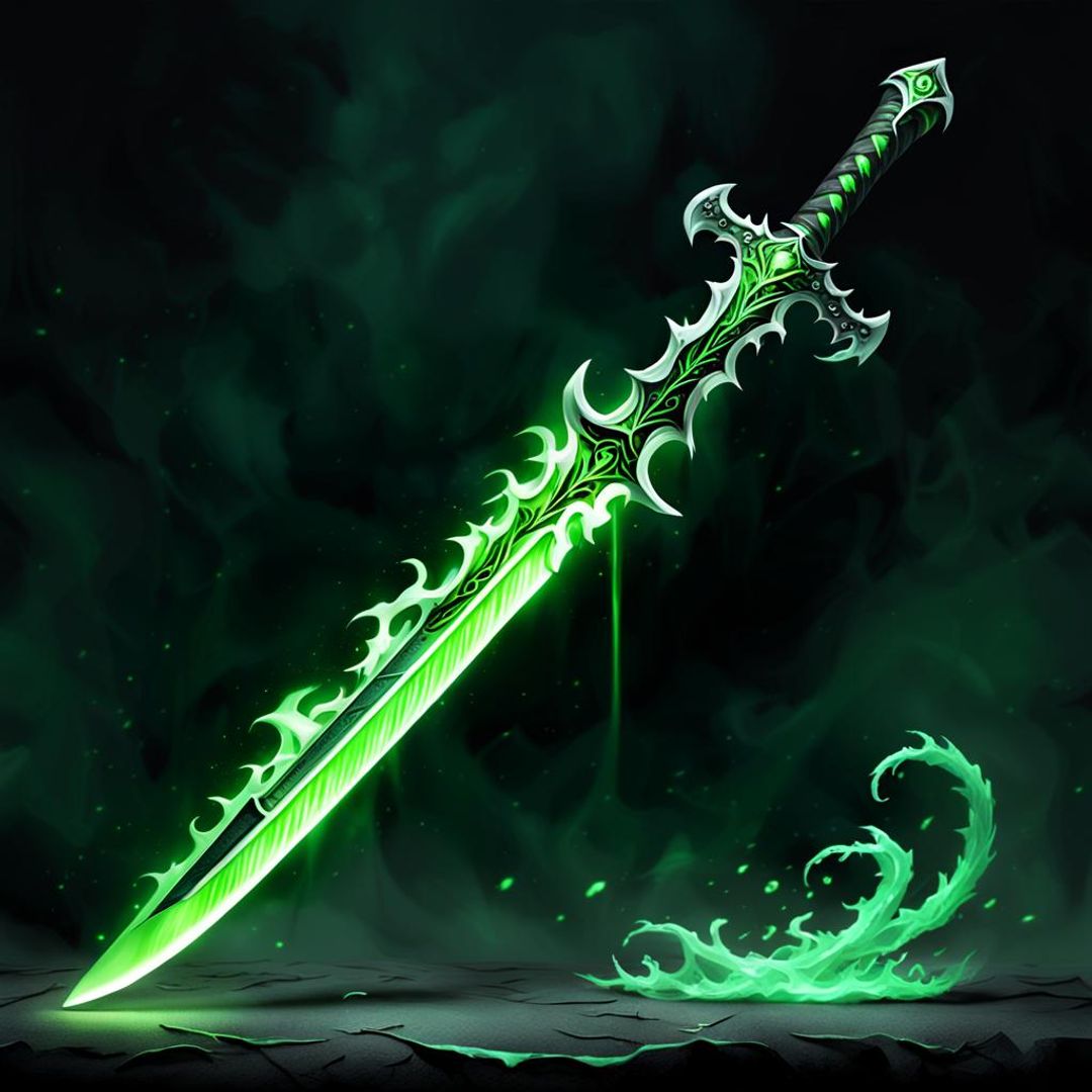 The poisoned sword - AI Generated Artwork - NightCafe Creator