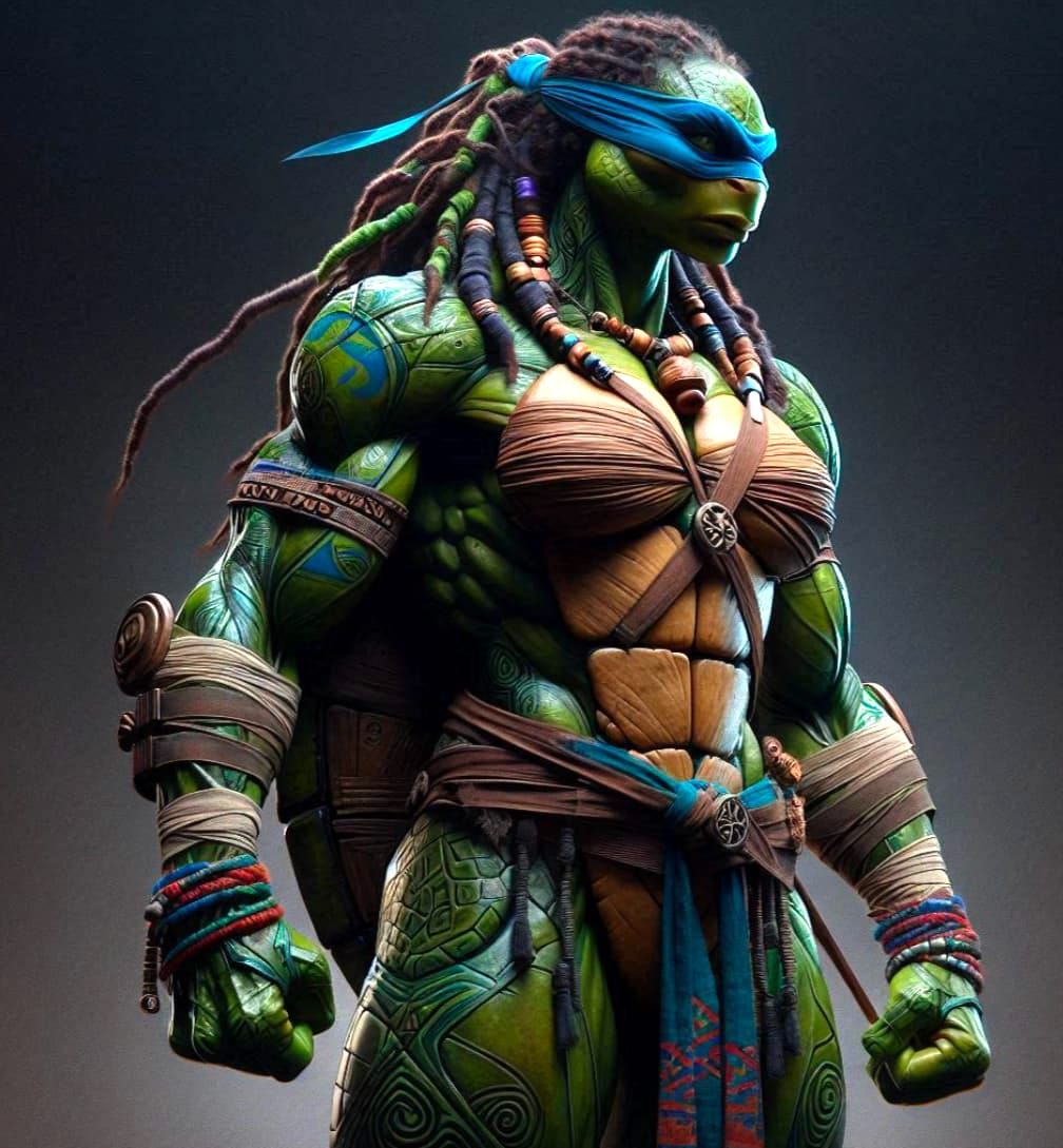 Female ninja turtles - AI Generated Artwork - NightCafe Creator