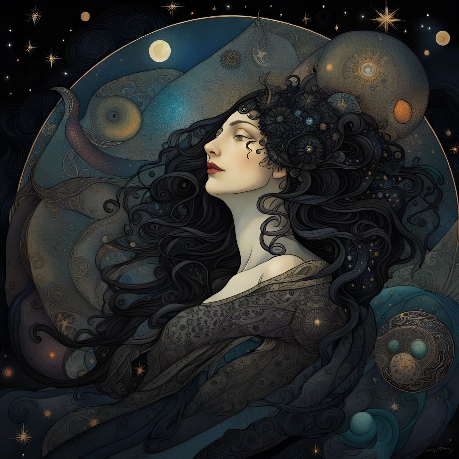 Midnight Matron - AI Generated Artwork - NightCafe Creator