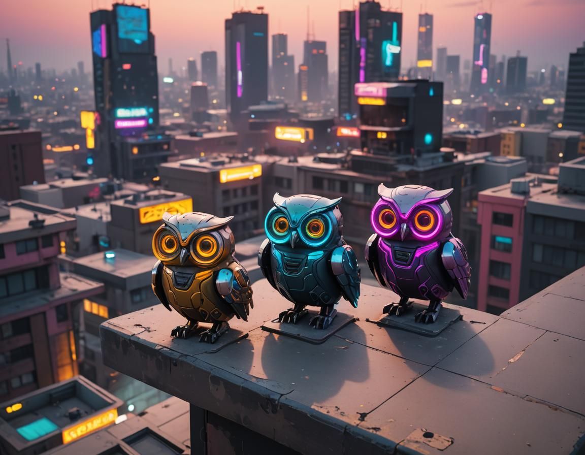 Beep Boop Hoot Hoot - AI Generated Artwork - NightCafe Creator