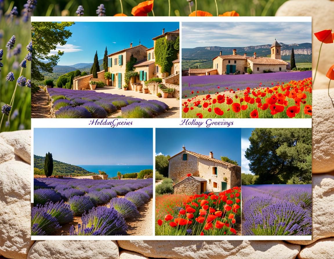 Postcard from Provence - AI Generated Artwork - NightCafe Creator