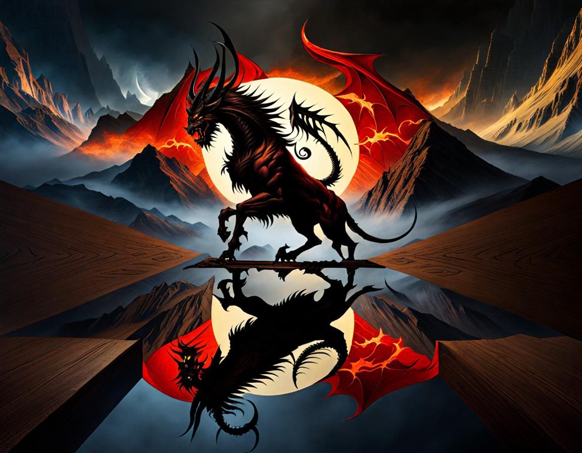 Mirror/demon - AI Generated Artwork - NightCafe Creator