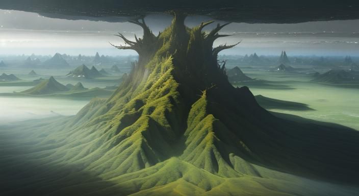 Vibrant Realms of Unearthly Bizarre Lifeforms - AI Art