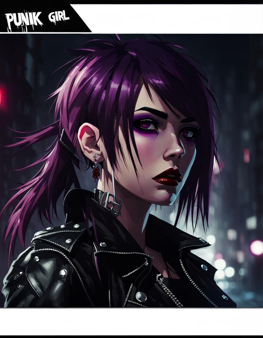 Night Of The Punk Rocker Photo - AI Generated Artwork - NightCafe Creator
