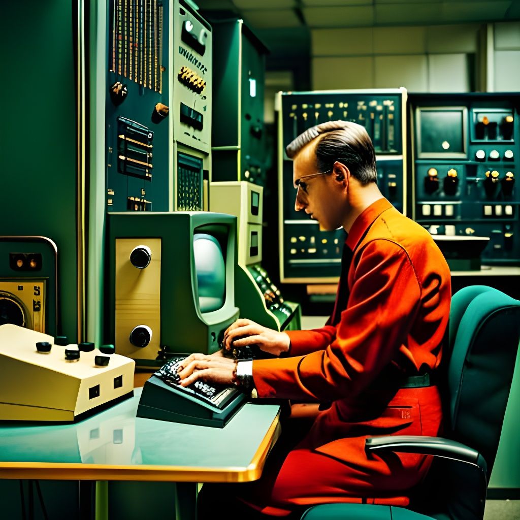 Cold War computer room - AI Generated Artwork - NightCafe Creator