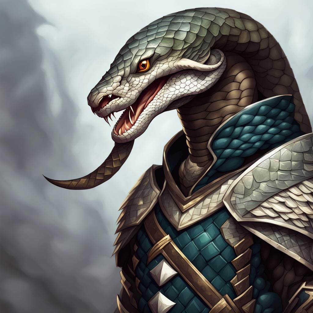 Snake warrior - AI Generated Artwork - NightCafe Creator