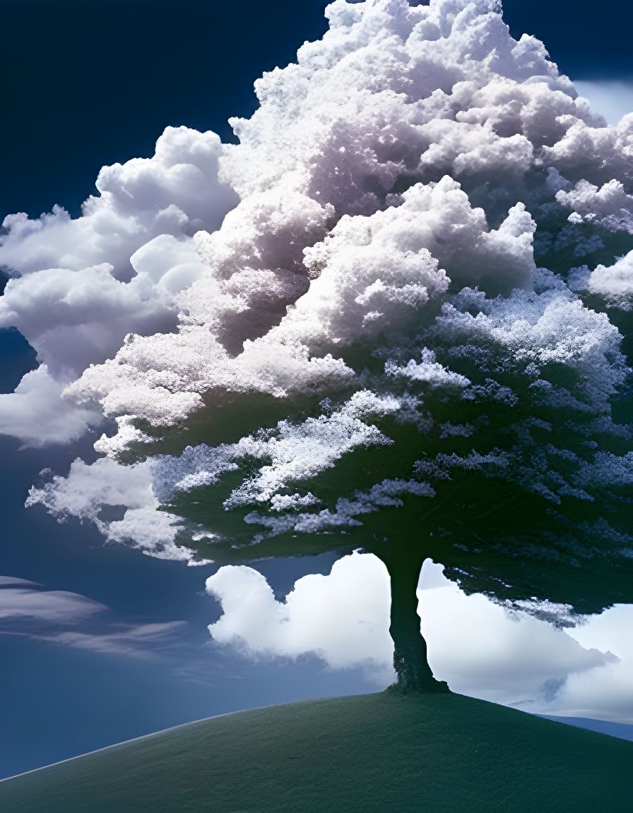 Cloud tree - AI Generated Artwork - NightCafe Creator