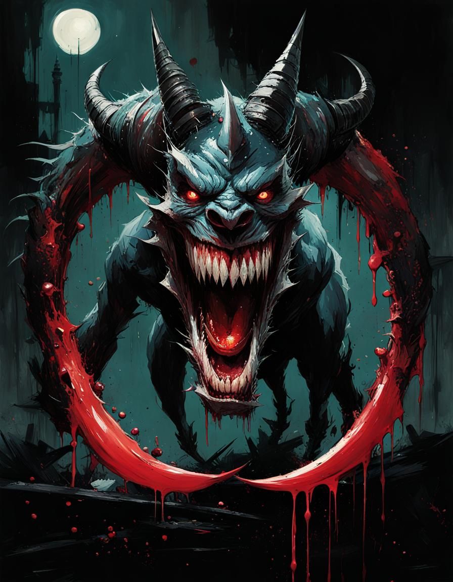 Screaming Demon - AI Generated Artwork - NightCafe Creator