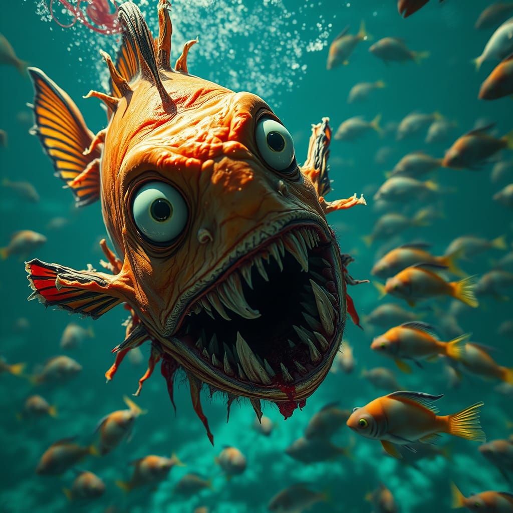 A colorful, ultra-realistic surreal image of Nemo,... - AI Art