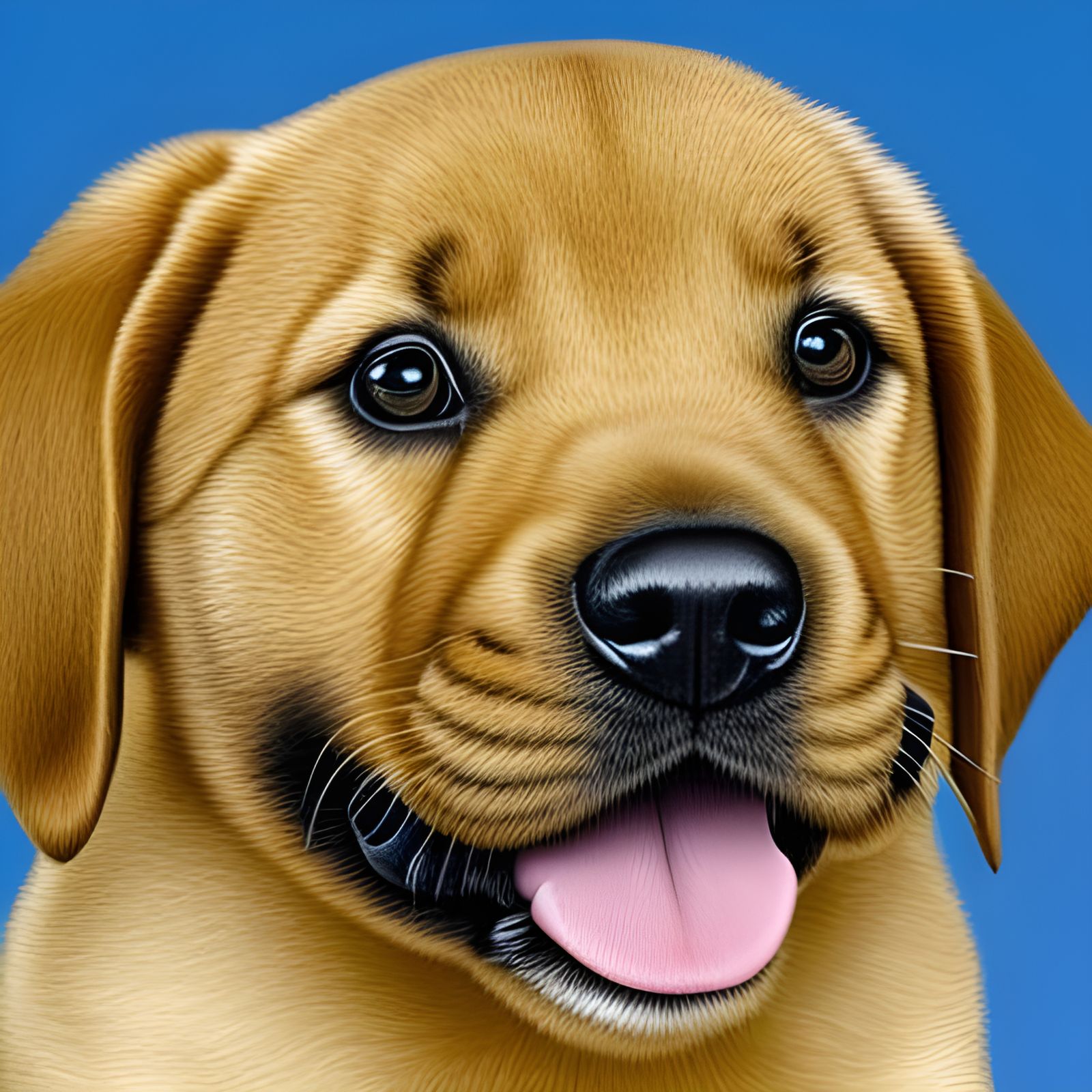 Focused Labrador Retriever - AI Generated Artwork - NightCafe Creator