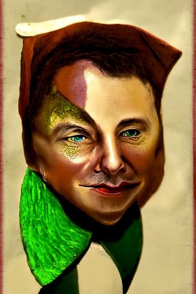 portrait of Elon Musk as an elf - AI Generated Artwork - NightCafe Creator