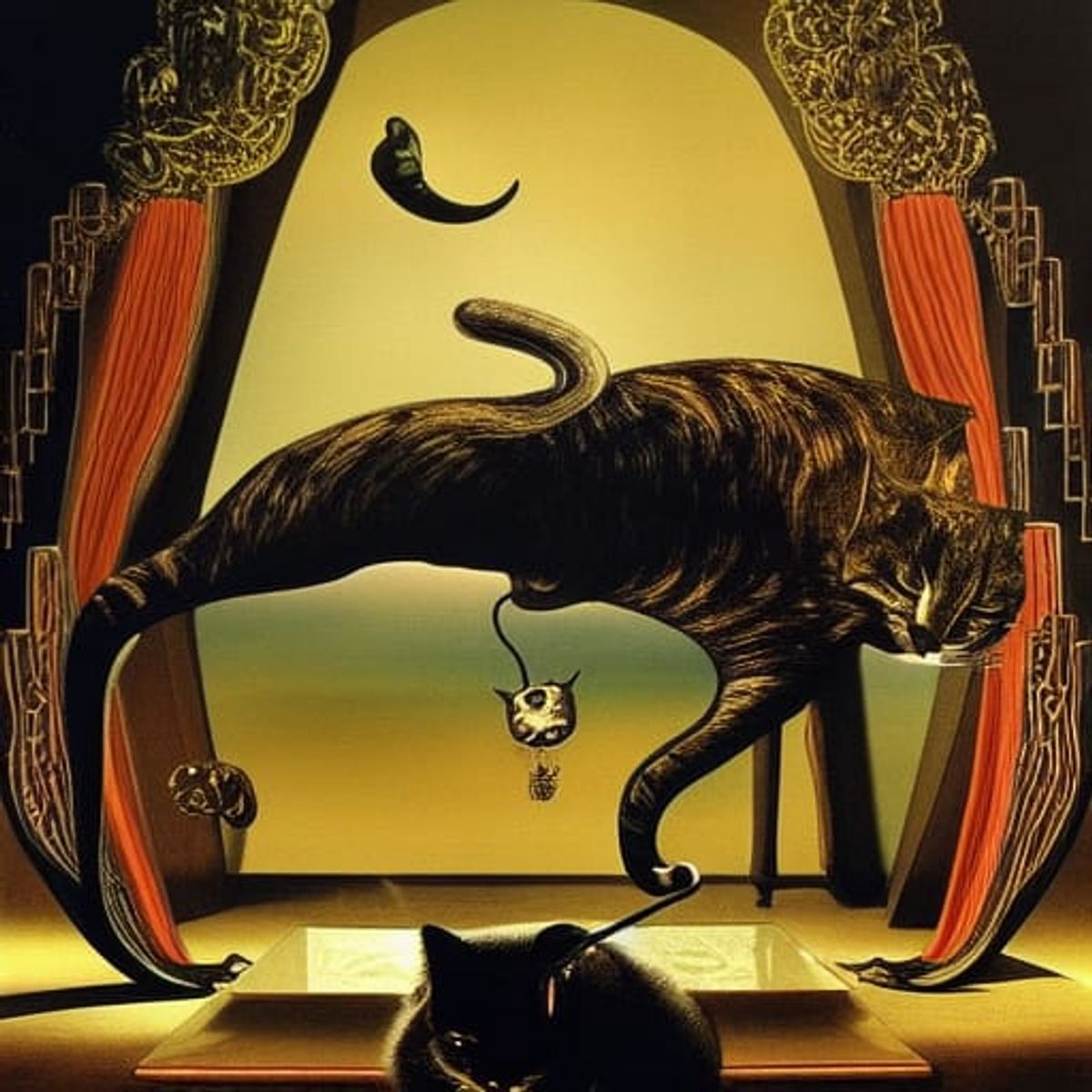 Dali cat - AI Generated Artwork - NightCafe Creator