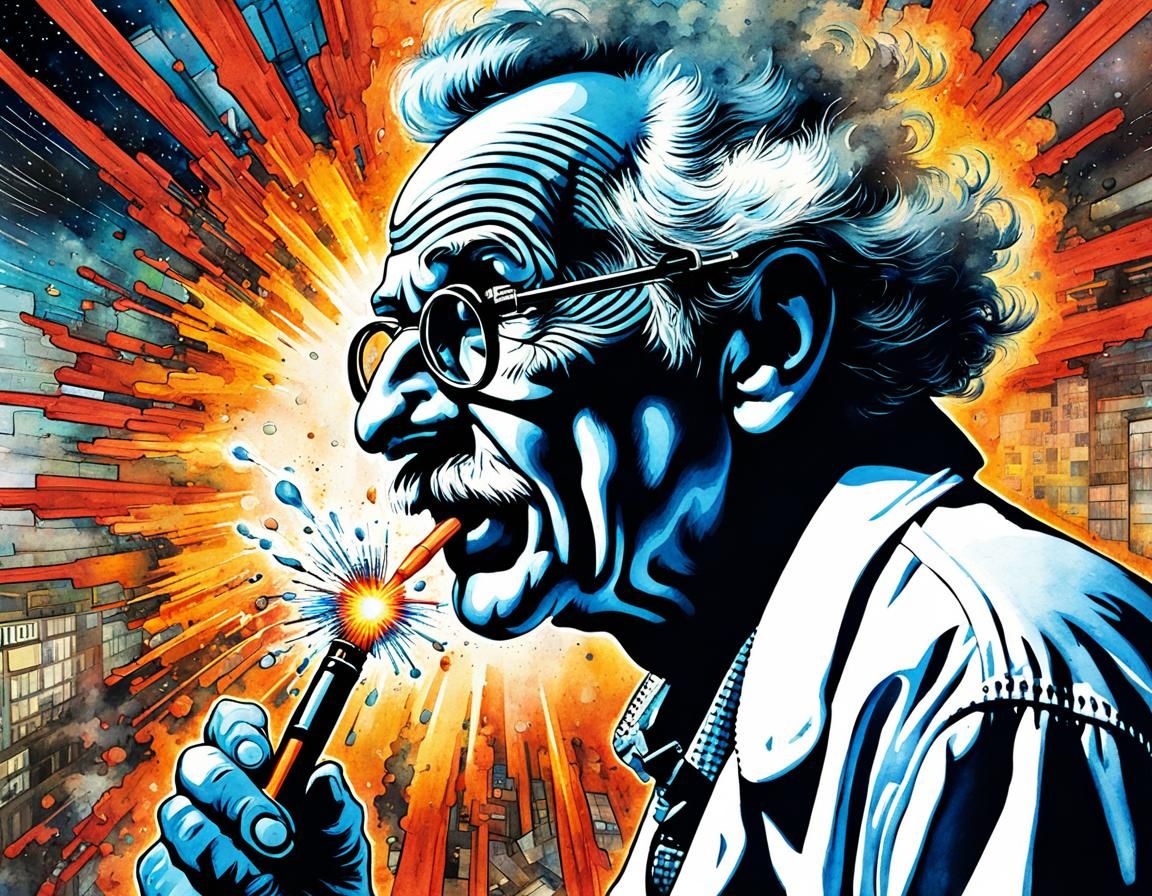 Exploding Thought - AI Generated Artwork - NightCafe Creator