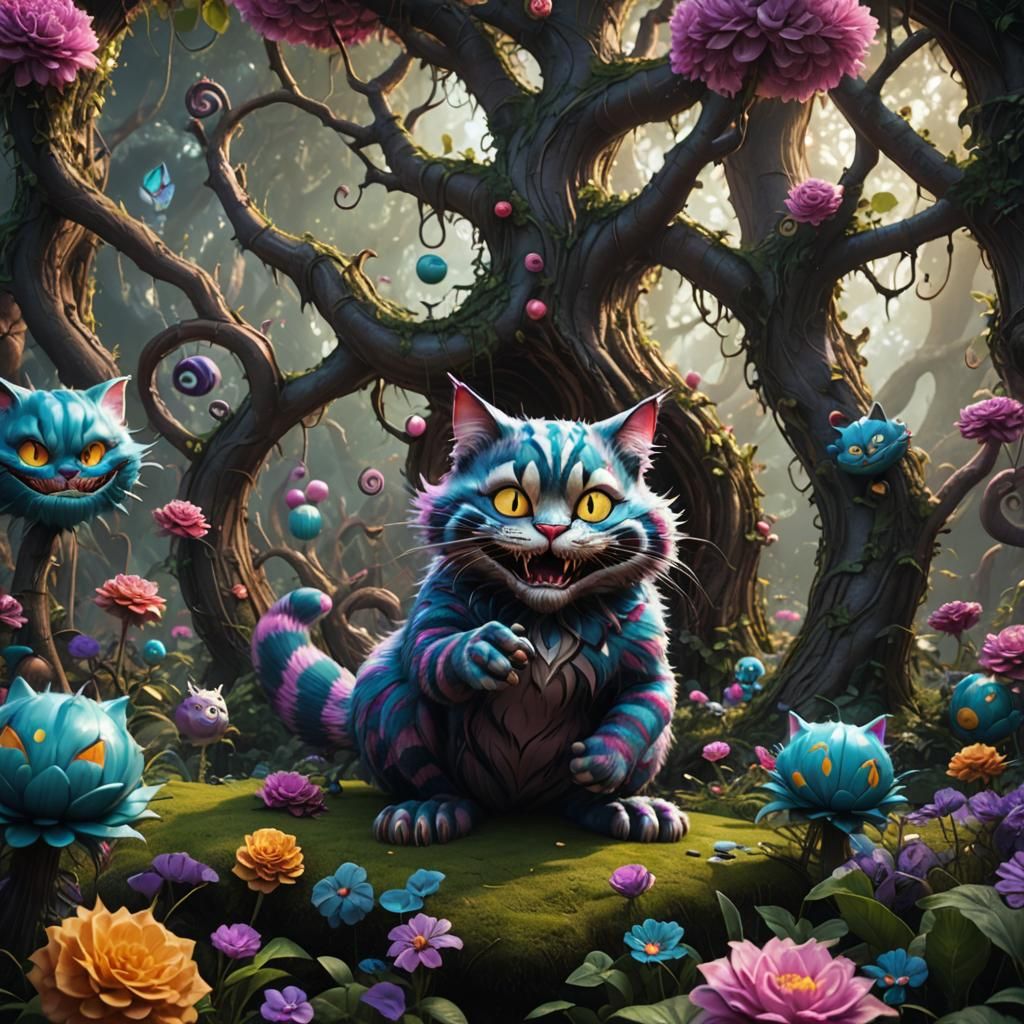 cheshire cat - AI Generated Artwork - NightCafe Creator