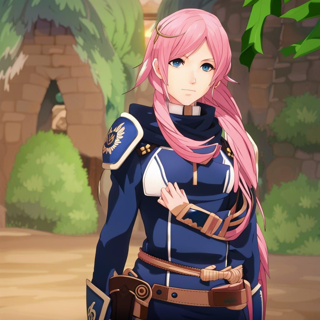 Fire emblem, new character, pink hair, girl - AI Generated Artwork ...