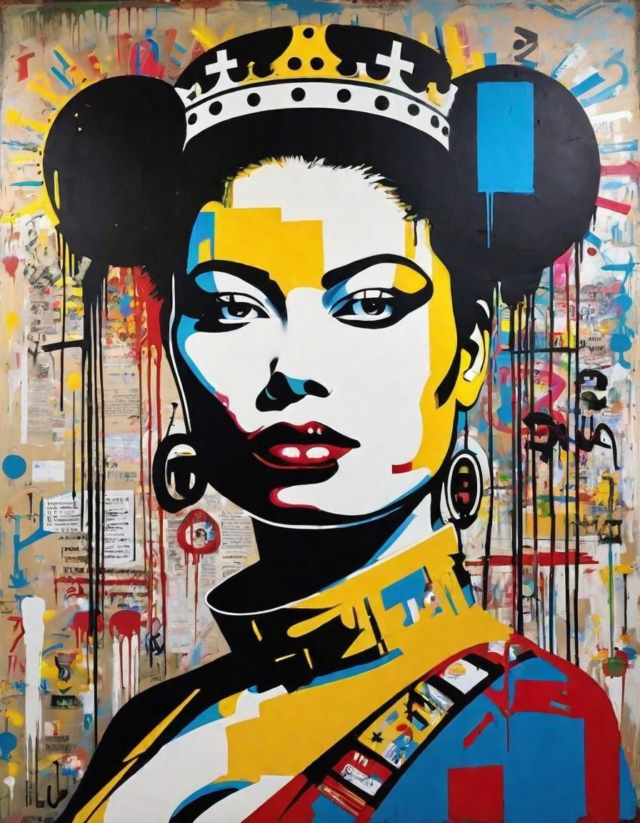 Єва (Yeva) | 🇺🇦 neo-expressionism graffiti portrait - AI Generated ...