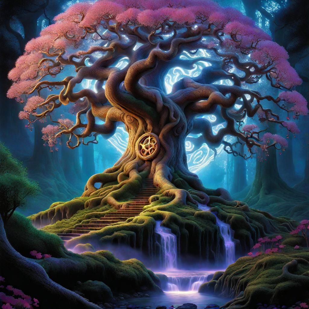 Ancient Oak Tree - AI Generated Artwork - NightCafe Creator