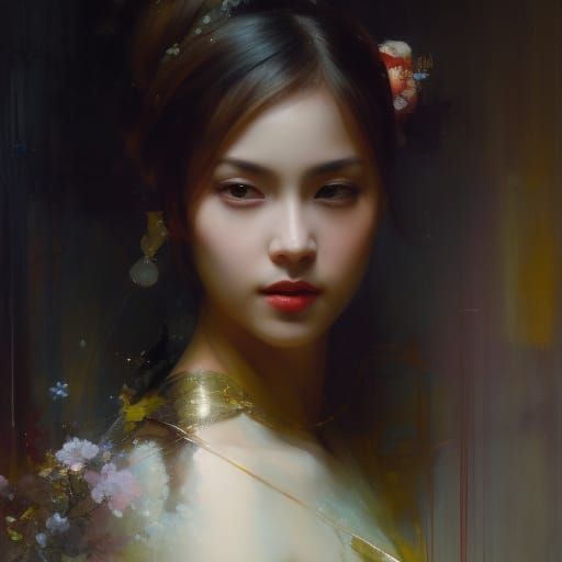lady portrait - AI Generated Artwork - NightCafe Creator