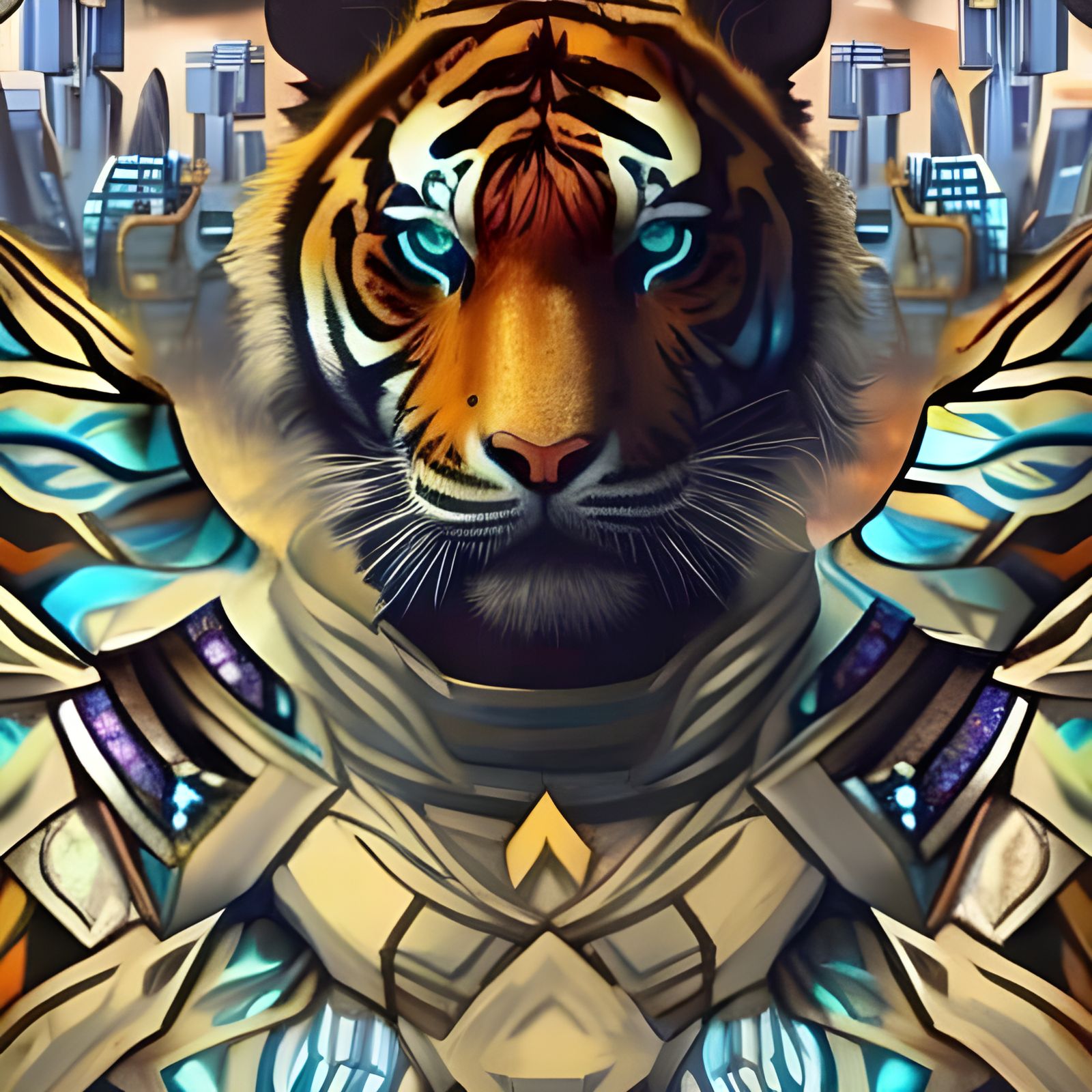 Panthera Tigris Kinetic absorbing flight suit - AI Generated Artwork ...